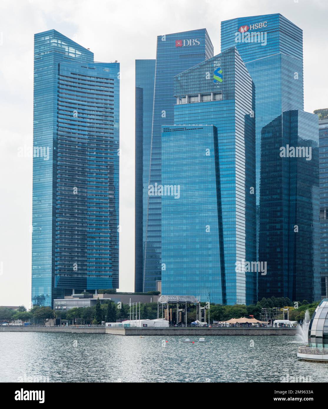 Marina Bay Financial Centre MBFC Skyscrapers in downtown Singapore Stock Photo - Alamy