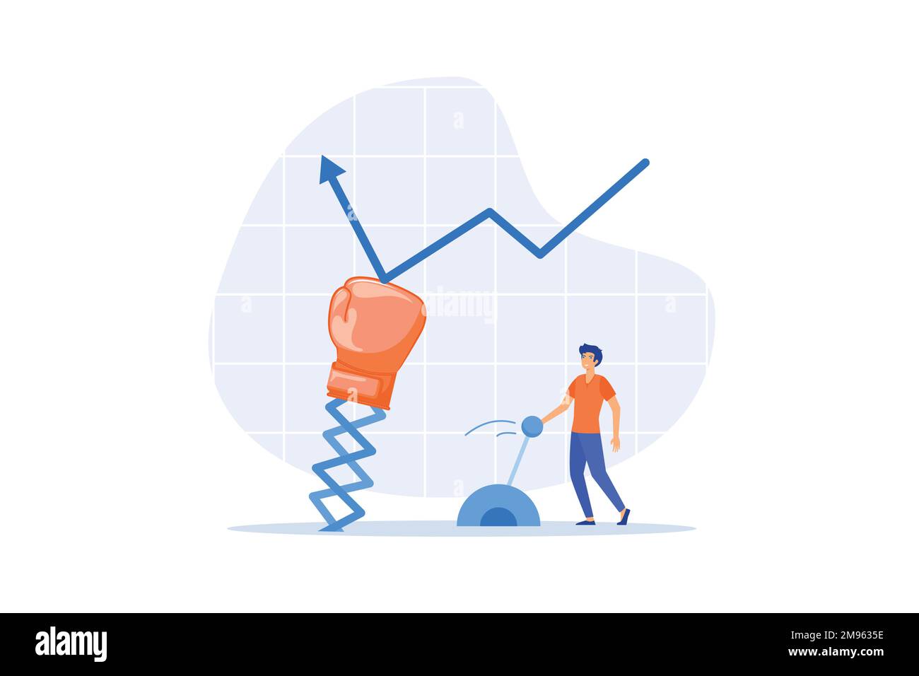 Game changer strategy to improve or rising up, stock market rebound or solution for economic ...