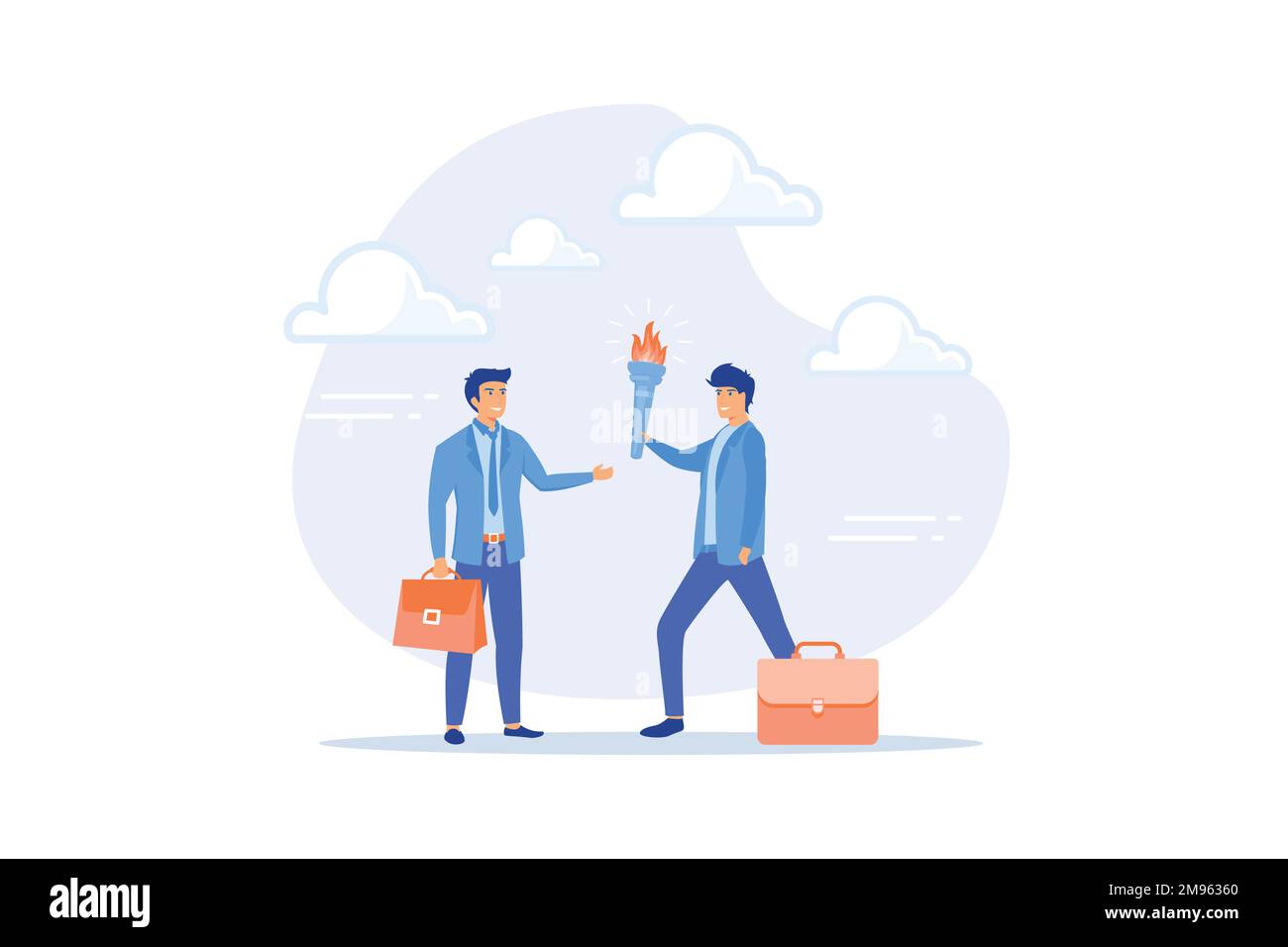 Pass the torch Stock Vector Images - Alamy