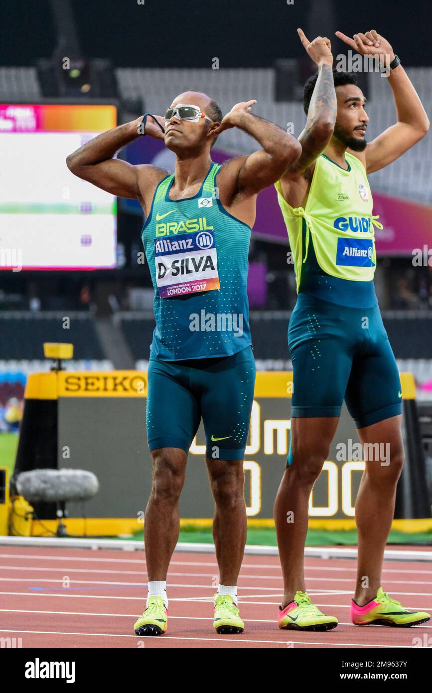 Daniel Silva, visually impaired athlete competing at the 2017 World ...