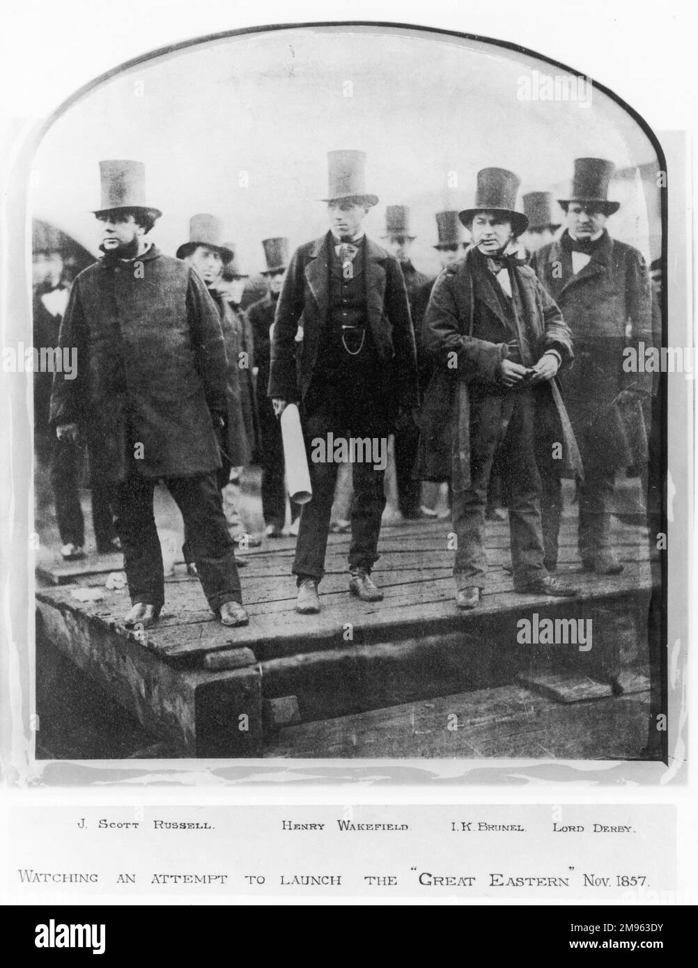 ISAMBARD KINGDOM BRUNEL at the attempt to launch the 'Great Eastern ...