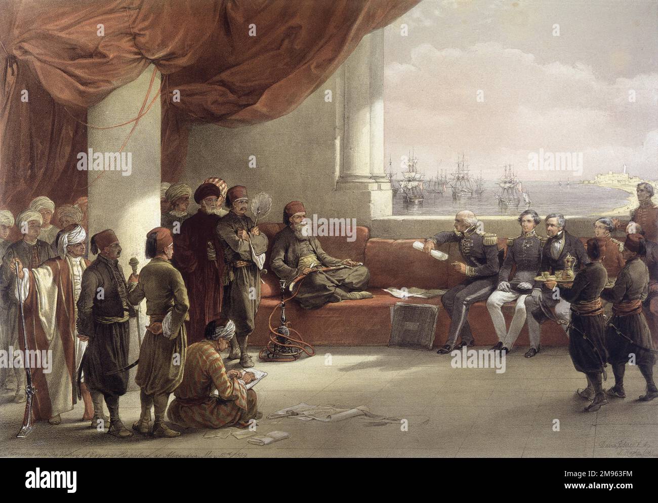 Negotiations between the Egyptian Viceroy Muhammad (or Mehmet) Ali and ...