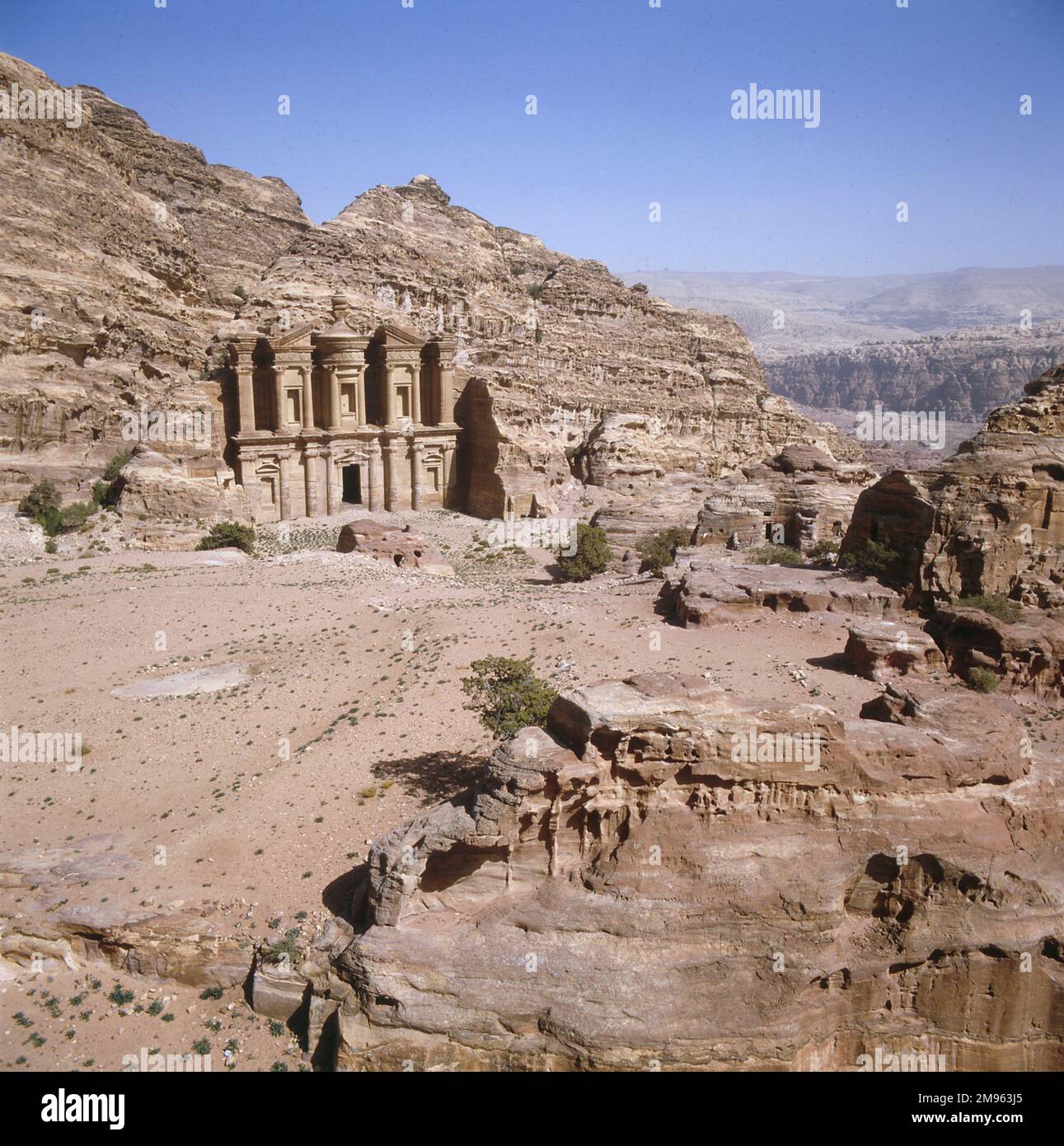 The Nabatean monastery at Ed Deir Stock Photo - Alamy