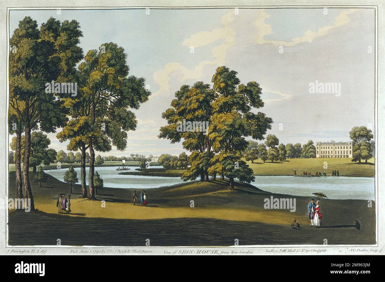 Syon House, viewed from Kew Gardens Stock Photo - Alamy
