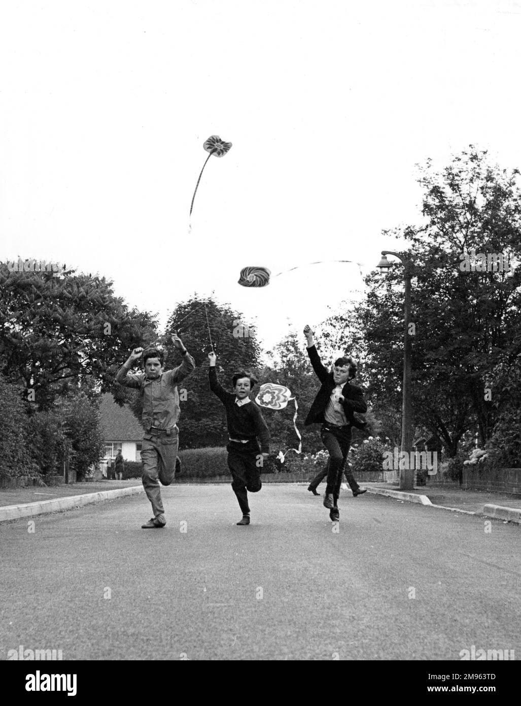 Three kites Black and White Stock Photos & Images - Alamy