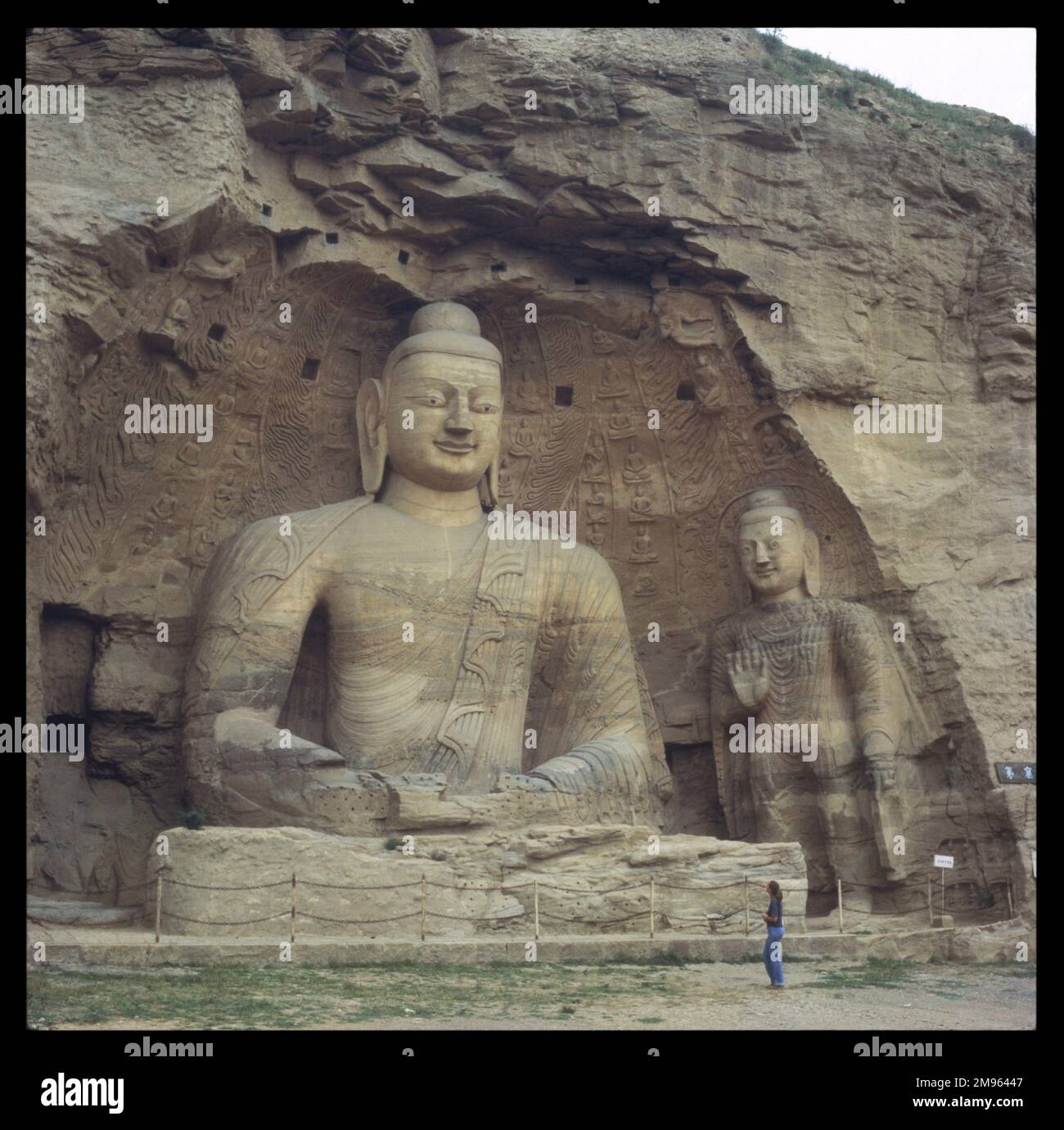 YUNGANG GROTTOES in Datong City, in the province of Shansi. These ...