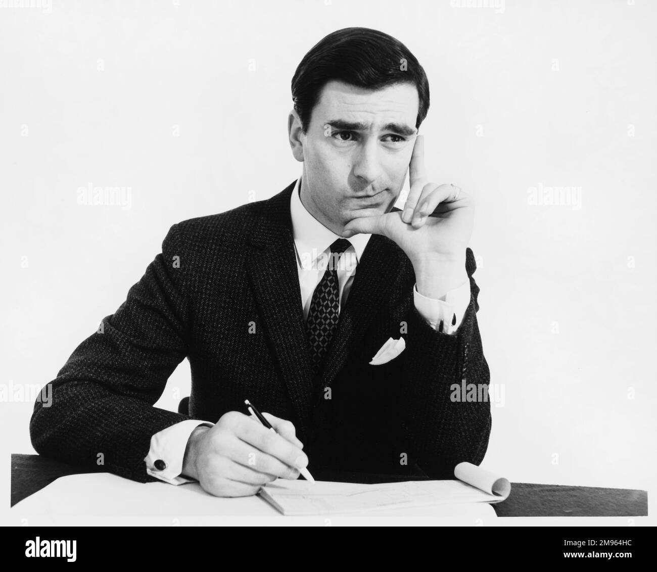 Hand desk writing pen Black and White Stock Photos & Images - Alamy