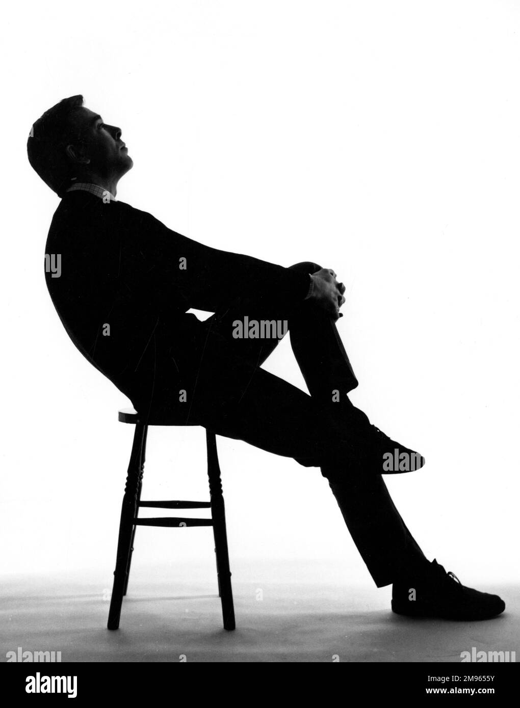 Person Sitting Side View Silhouette
