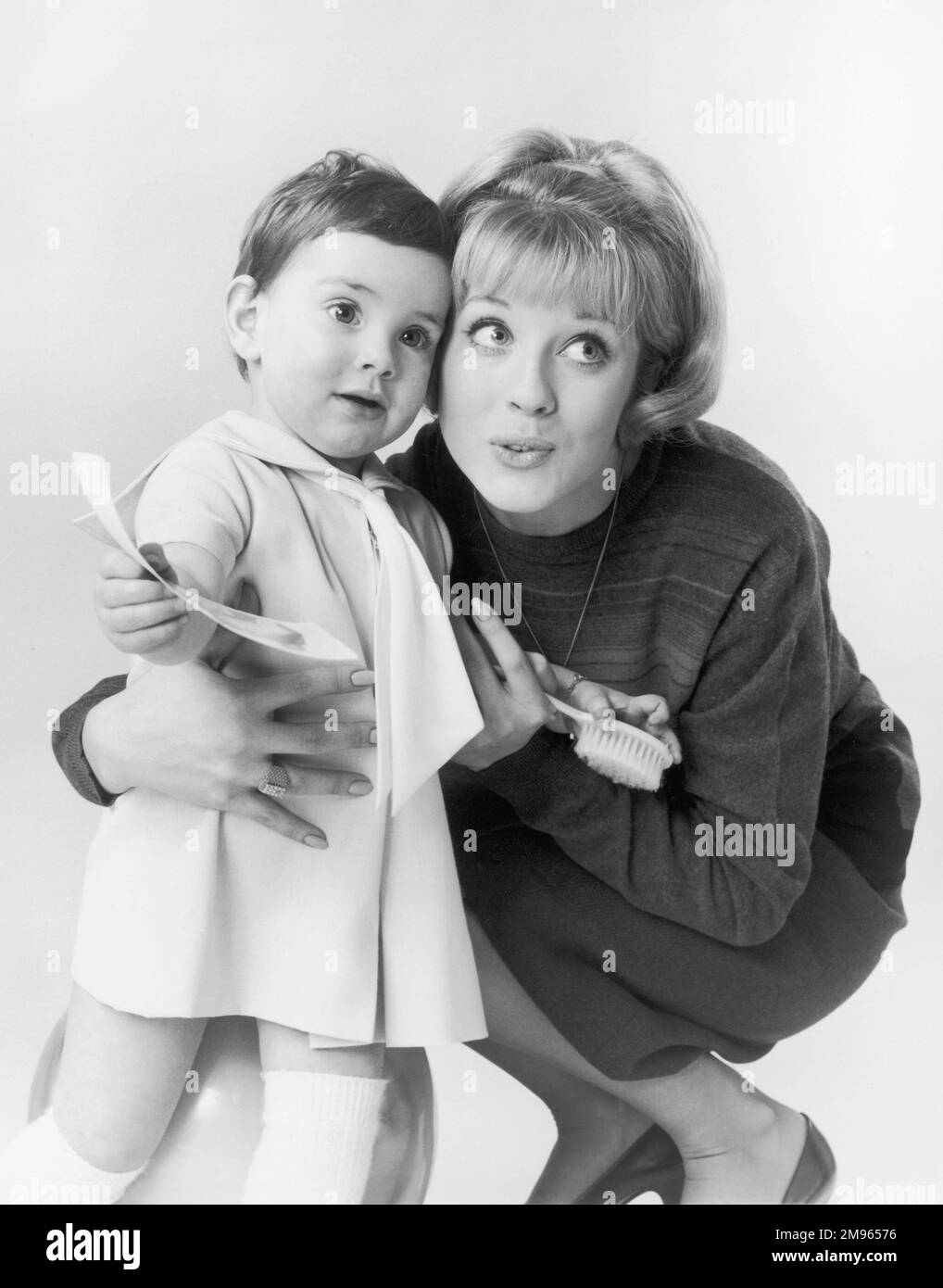 Mother and her child Black and White Stock Photos & Images - Alamy