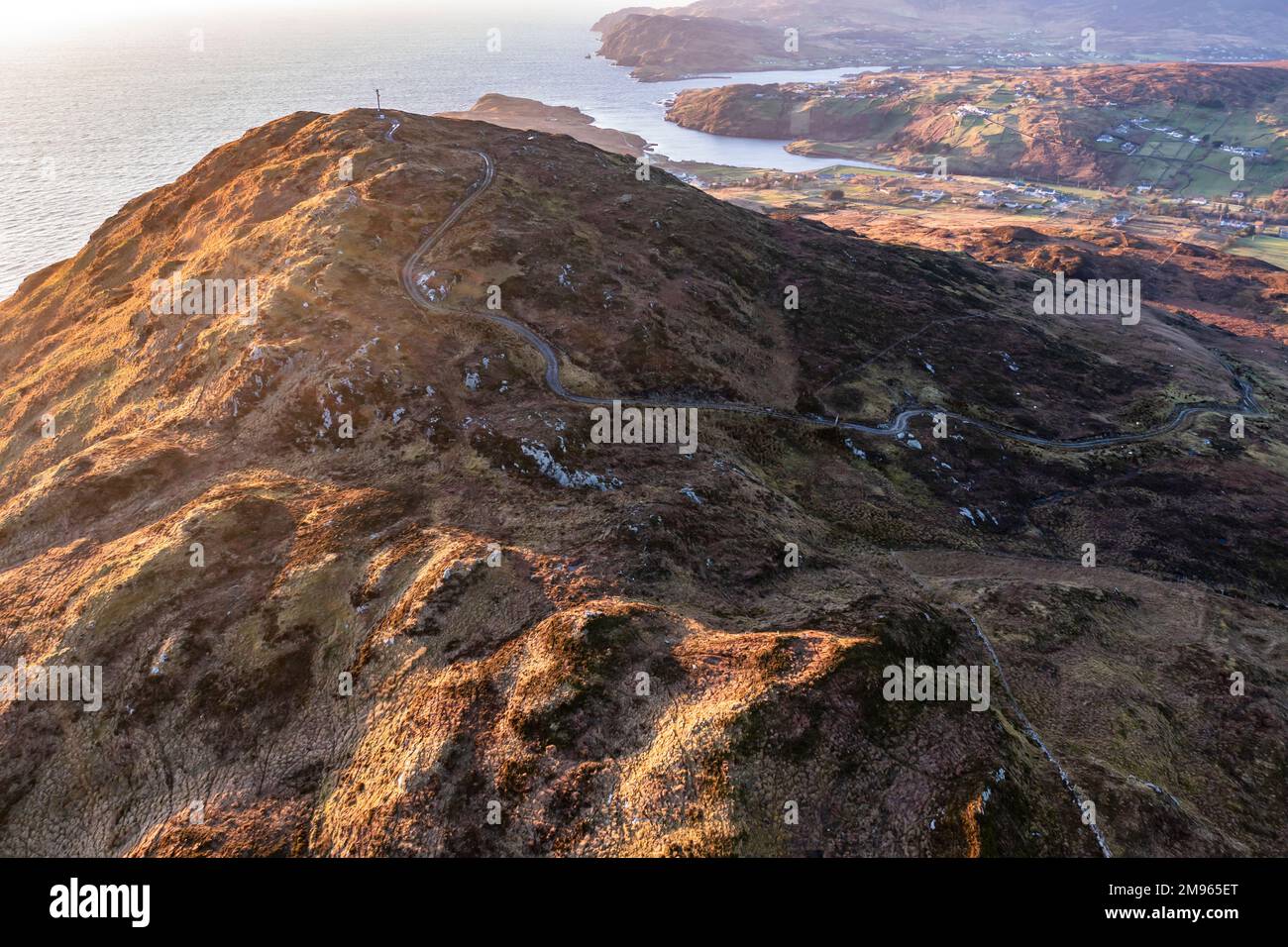 Aerial view croagh muckross kilcar hi-res stock photography and images ...