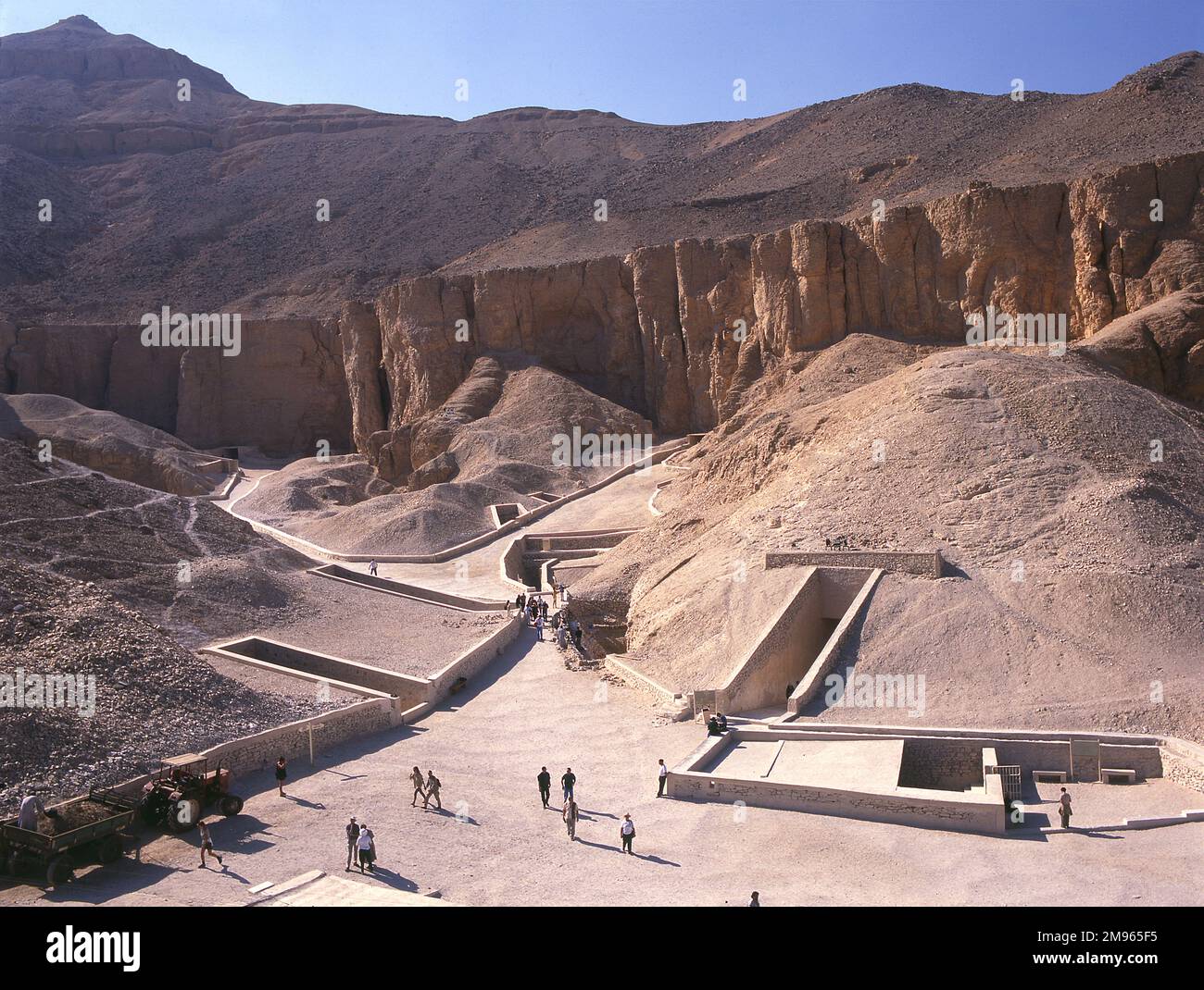 The entrances of some of the tombs of the VALLEY OF THE KINGS, Karnak ...