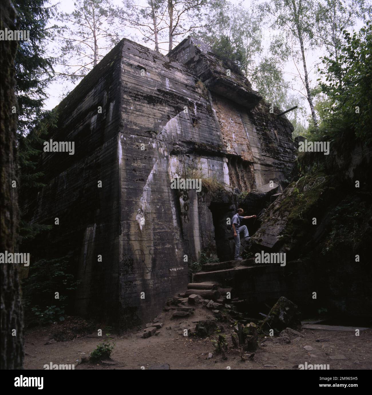 One of the larger bunkers at the Wolfsschanze complex, said to be Adolf ...