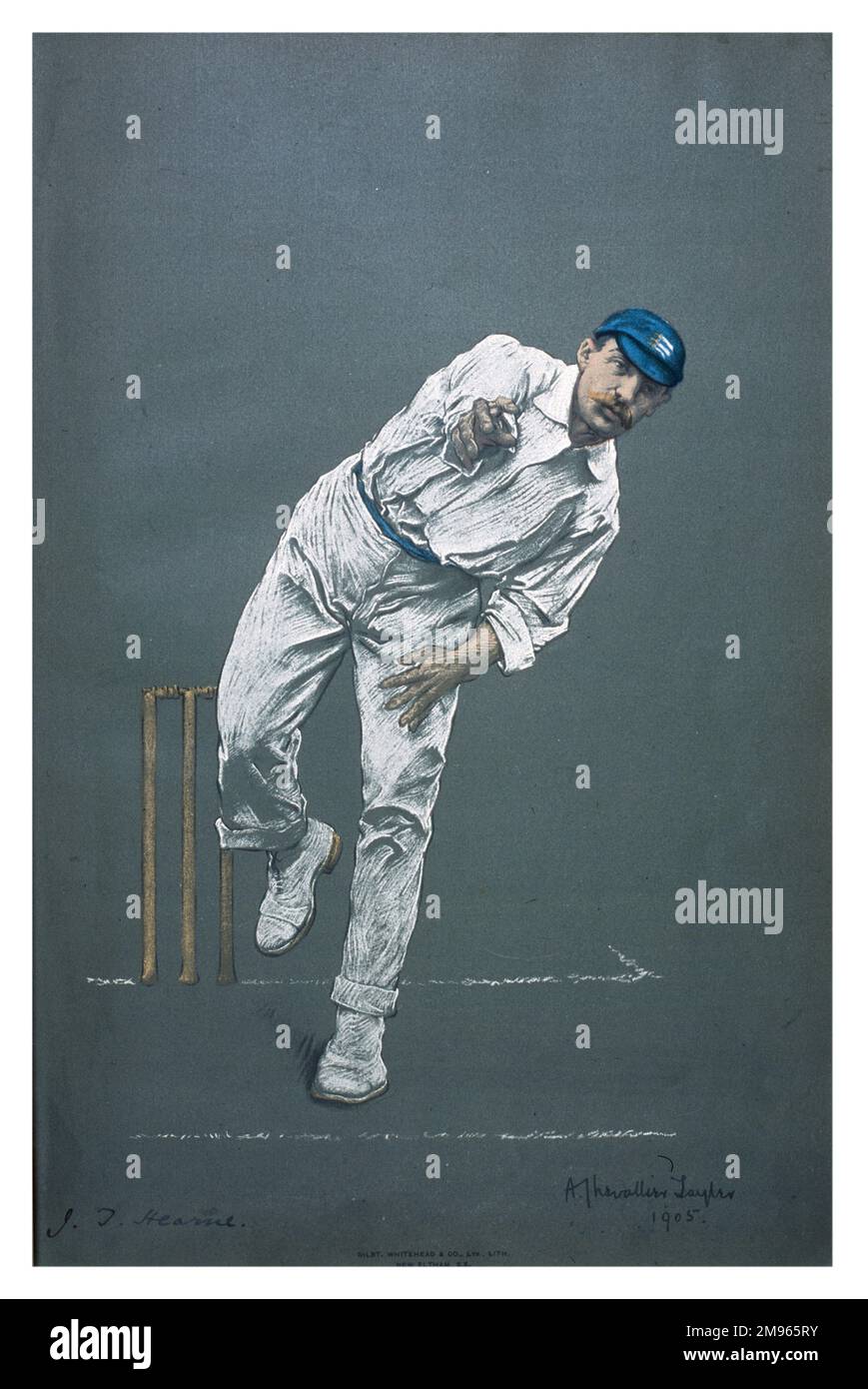 John Thomas Hearne - cricketer for Middlesex and England Stock Photo ...