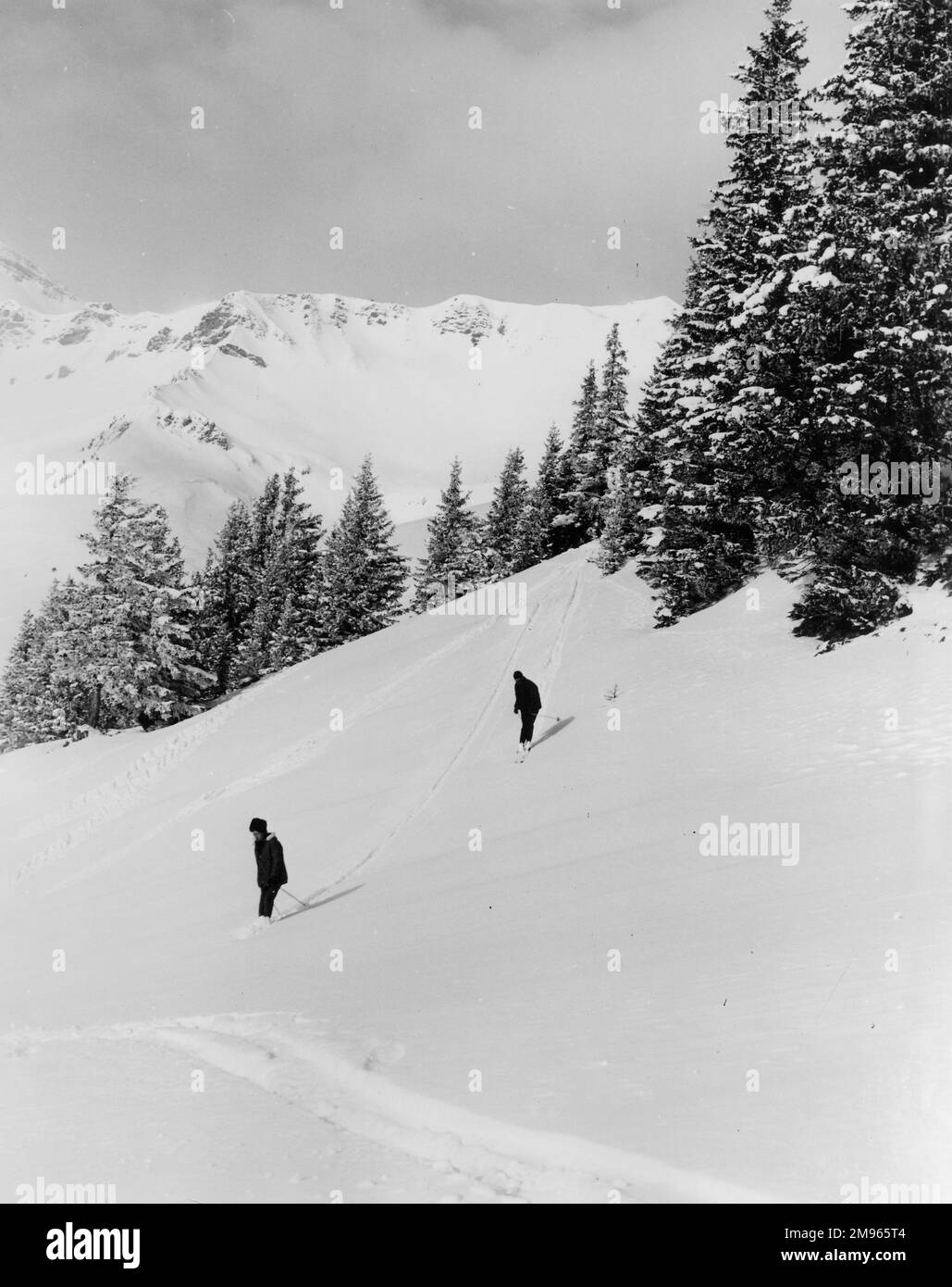 On the ski slopes Stock Photo - Alamy