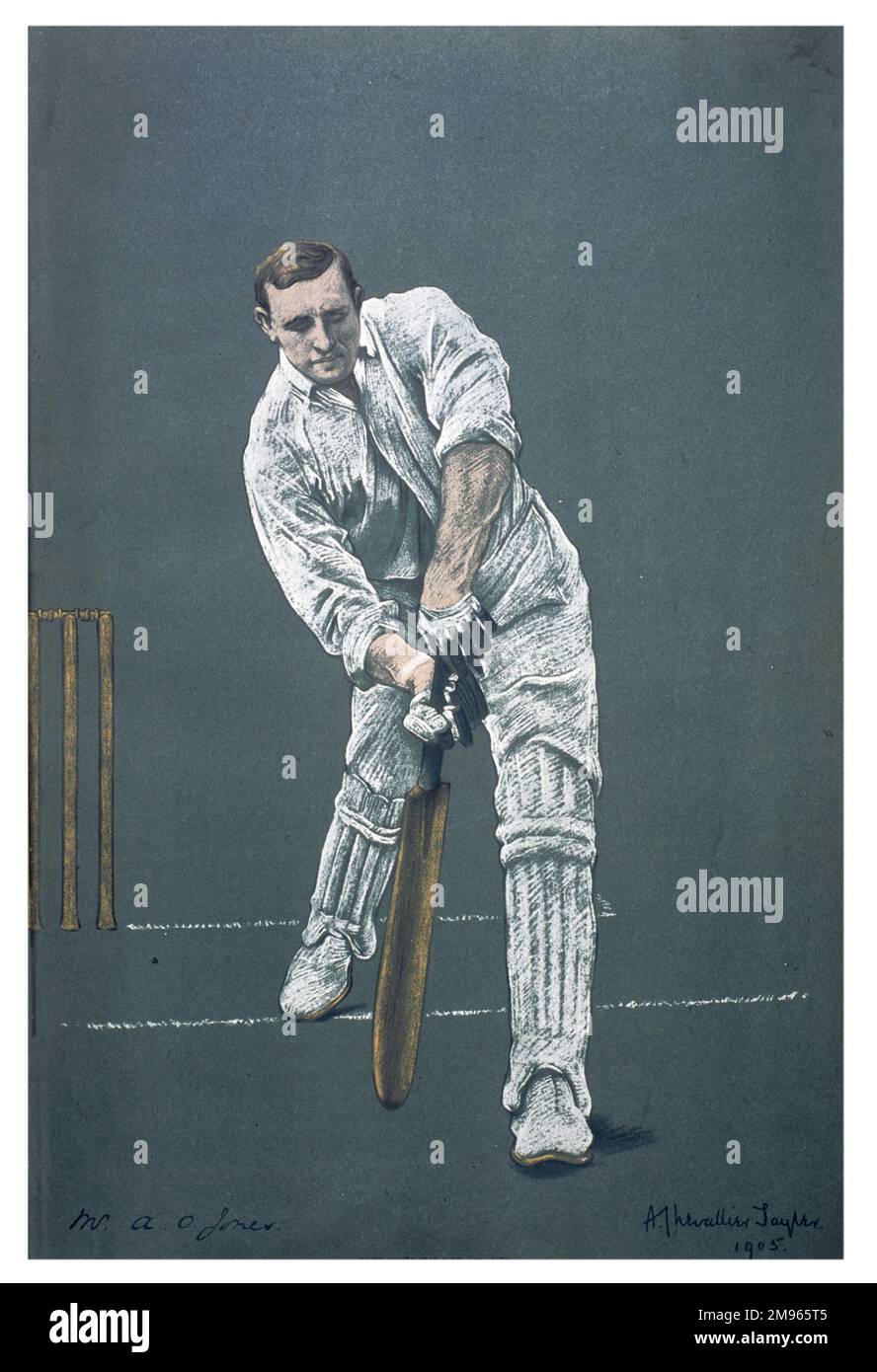 Arthur Owen Jones, cricketer for Nottinghamshire Stock Photo - Alamy