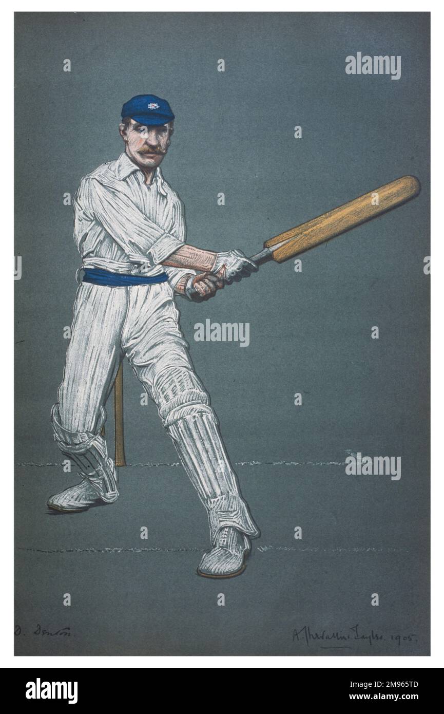 David Denton - cricketer for Yorkshire Stock Photo - Alamy