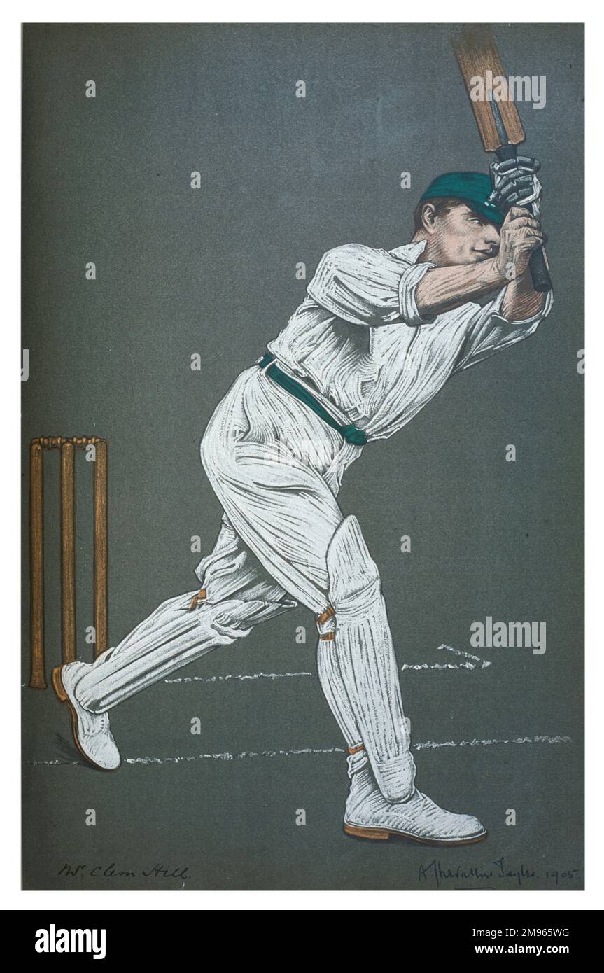 Clement Hill - Australian cricketer and champions batsman, who ...