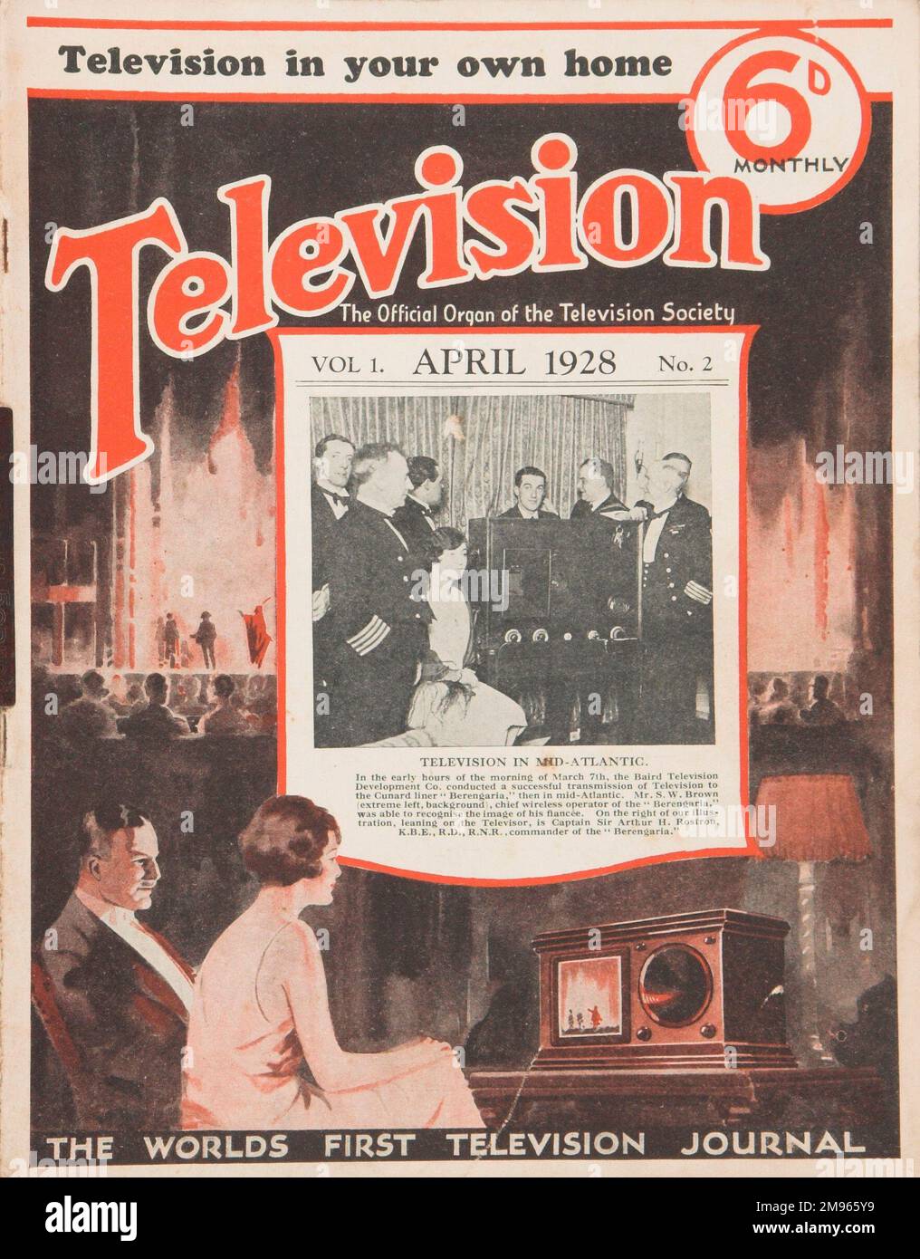 Front cover of Television magazine, the world's first television ...