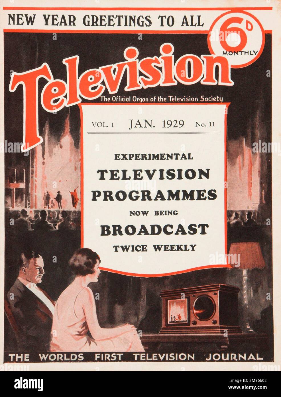Front cover of "Television" magazine, "the world's first television ...