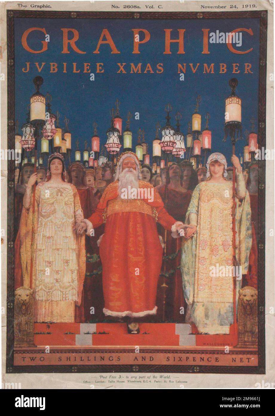 Sumptuous front cover illustration featuring Father Christmas for The ...