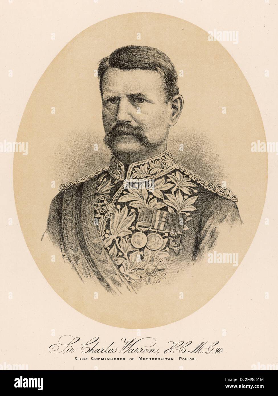 SIR CHARLES WARREN British army commander and soldier, police ...