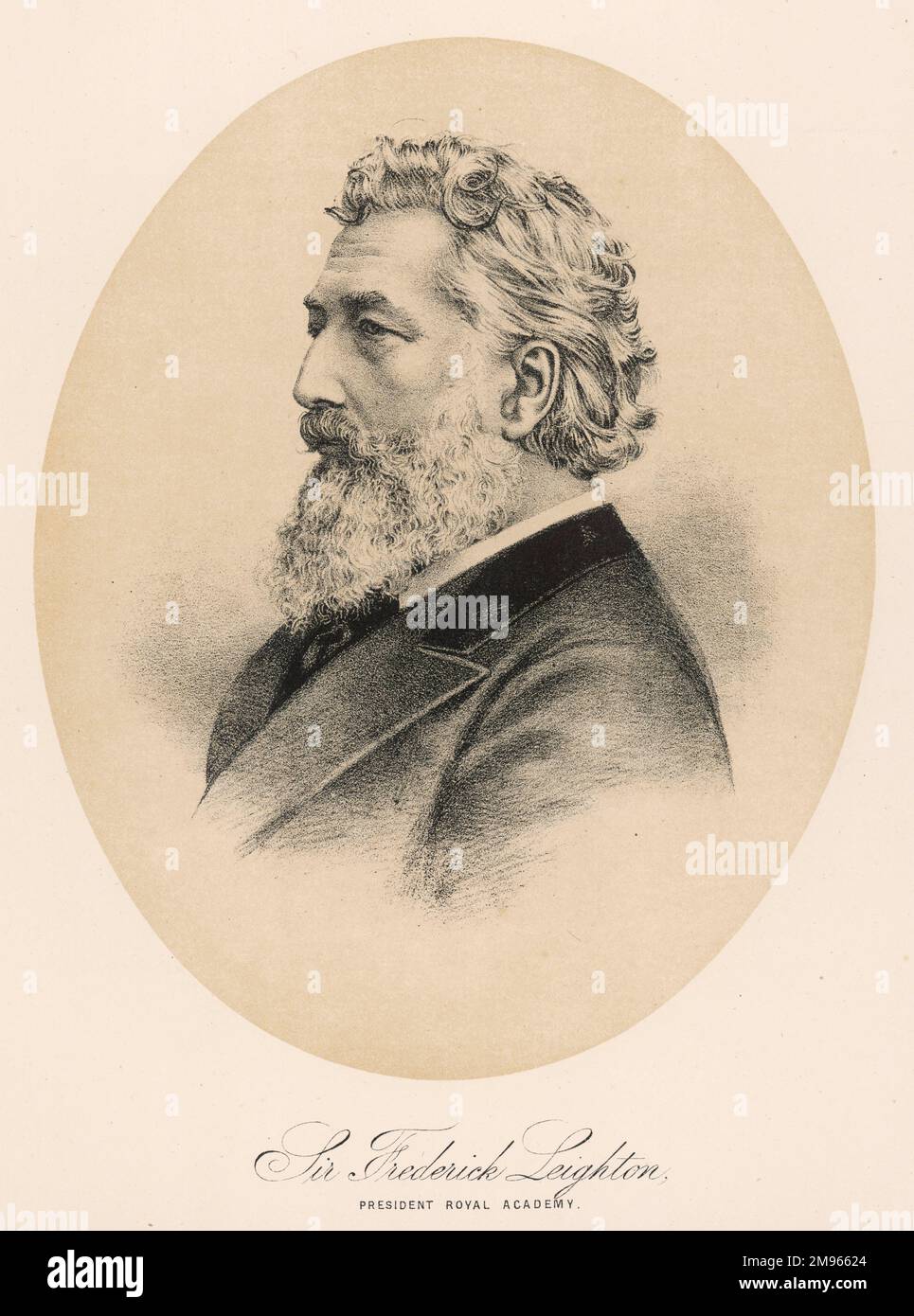 FREDERICK, LORD LEIGHTON English artist and President of the Royal ...