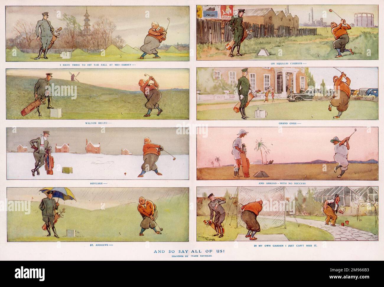 A sequential cartoon showing a patient caddy accompanyinig a tenacious ...