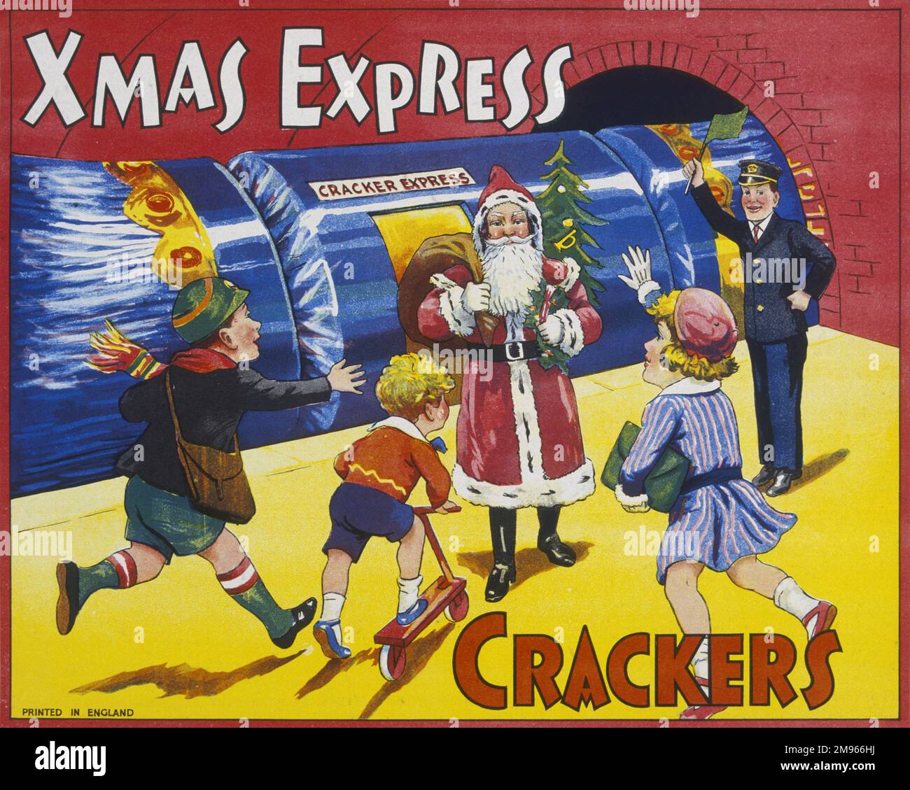 A colour illustration from a Christmas cracker box Stock Photo - Alamy