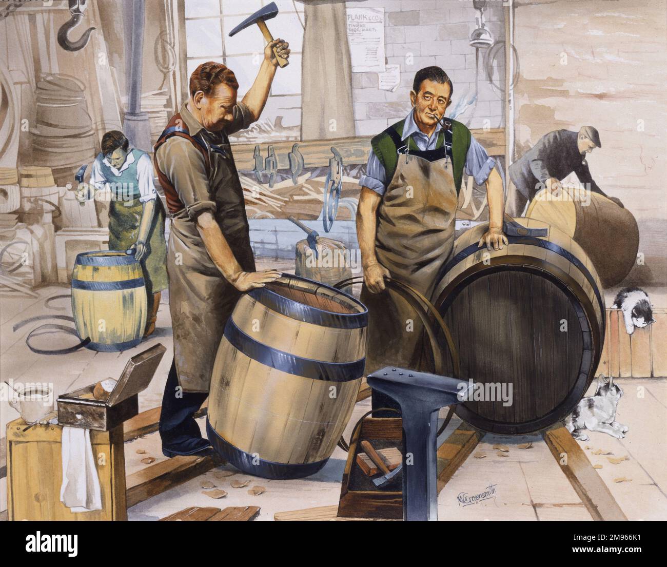 Barrel making tools hi-res stock photography and images - Alamy