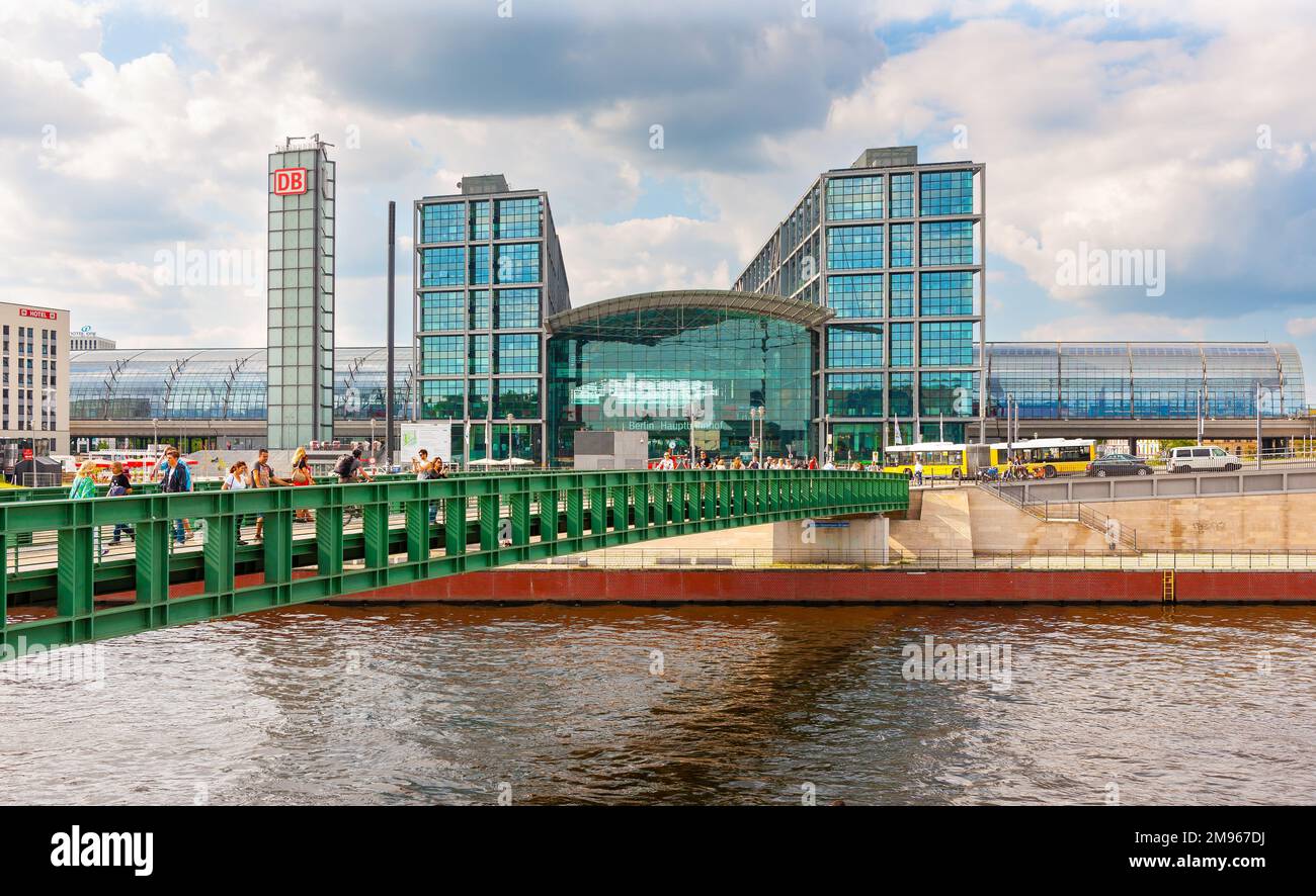 Berlin, Germany - July 6, 2011 : Berlin Hauptbahnhof. Berlin Central ...