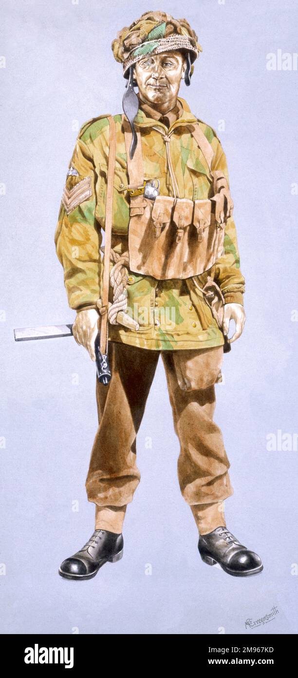 British paratrouper from 95th Para - involved in the first stage of ...