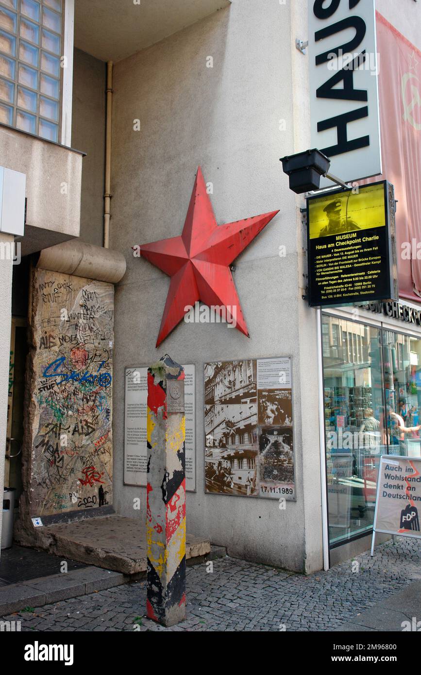 The Checkpoint Charlie Museum in Friedrichstrasse, Berlin, Germany ...