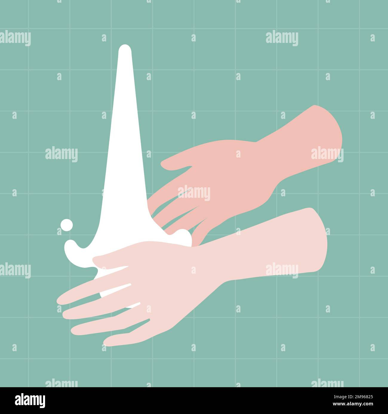 Wash your hands frequently to anti coronavirus vector Stock Vector ...