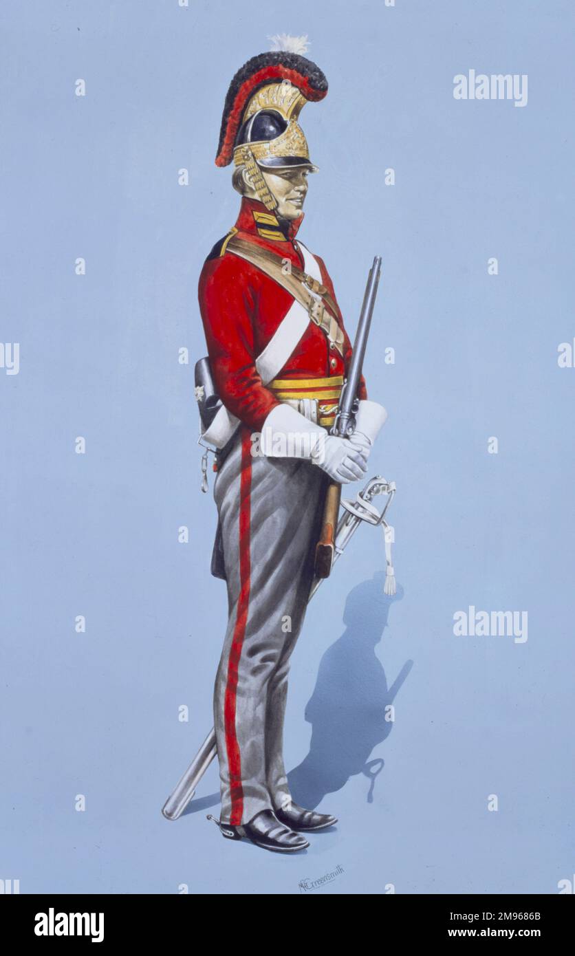 Trooper - 1st Regiment of Life Guards. Painting by Malcolm Greensmith ...