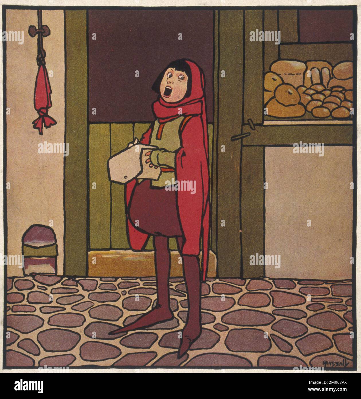 A Christmas cracker box label for Caley's of Norwich featuring a young ...