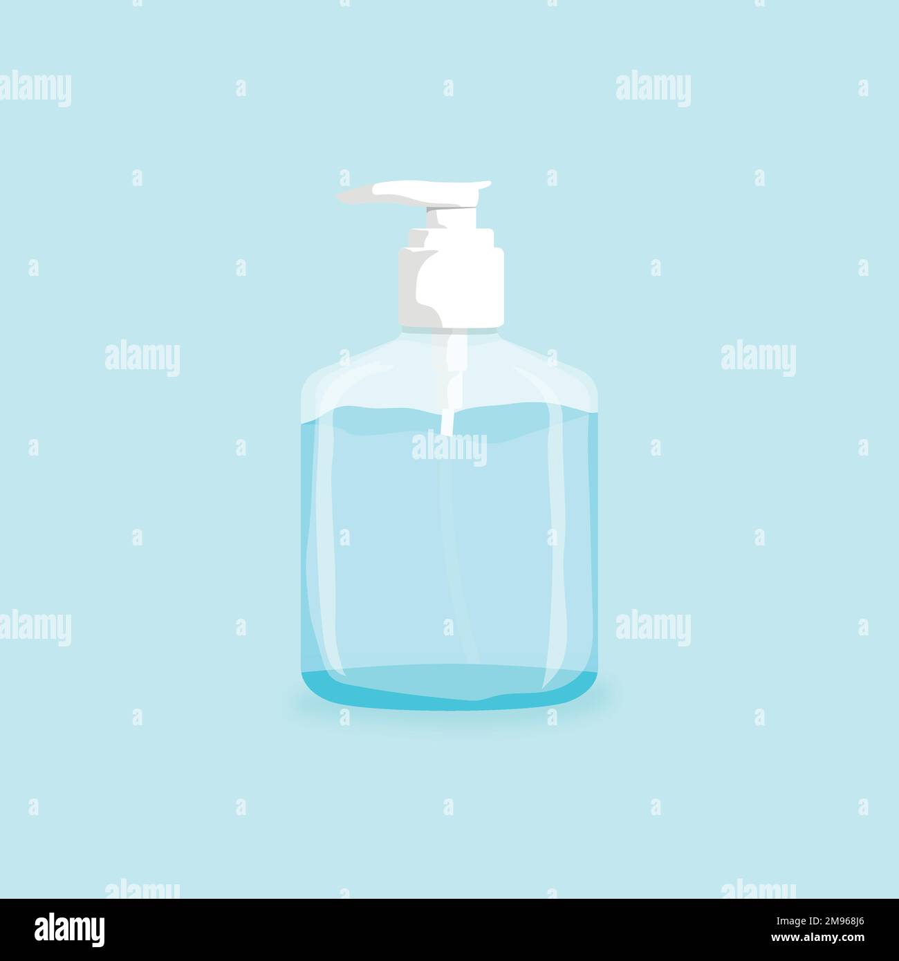 Hand sanitizer bottle to anti coronavirus element vector Stock Vector ...