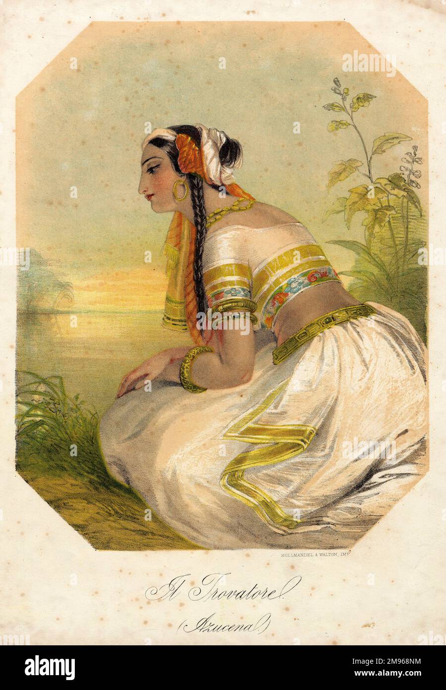 Depiction of the character Azucena from Verdi's grand opera Il ...
