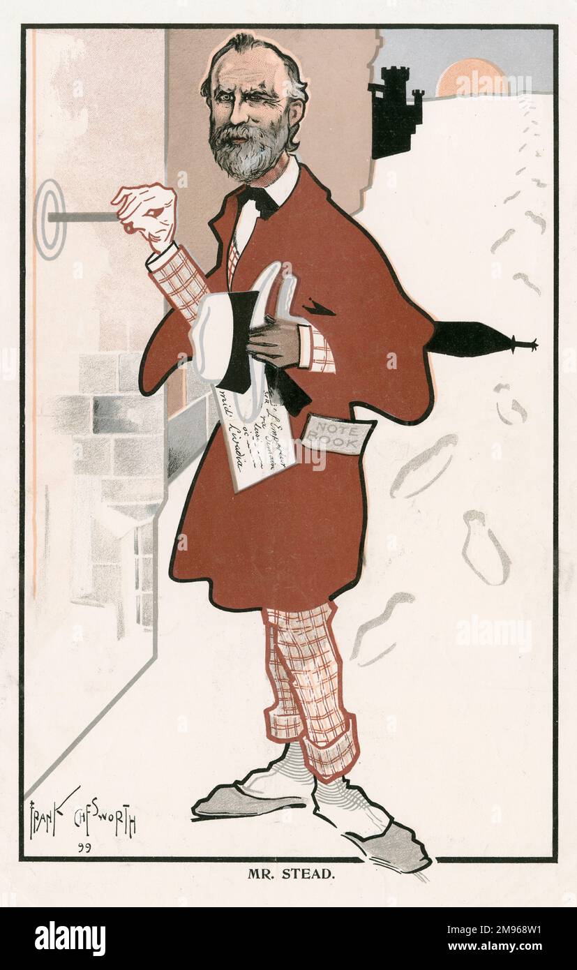 William Thomas Stead (1849 - 1912). British journalist. He died on the ...