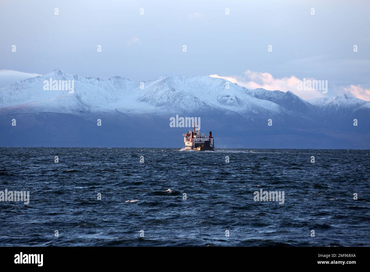 Troon, Ayrshire, Scotland, UK. MV Hebridean Isles departing Troon for a ...