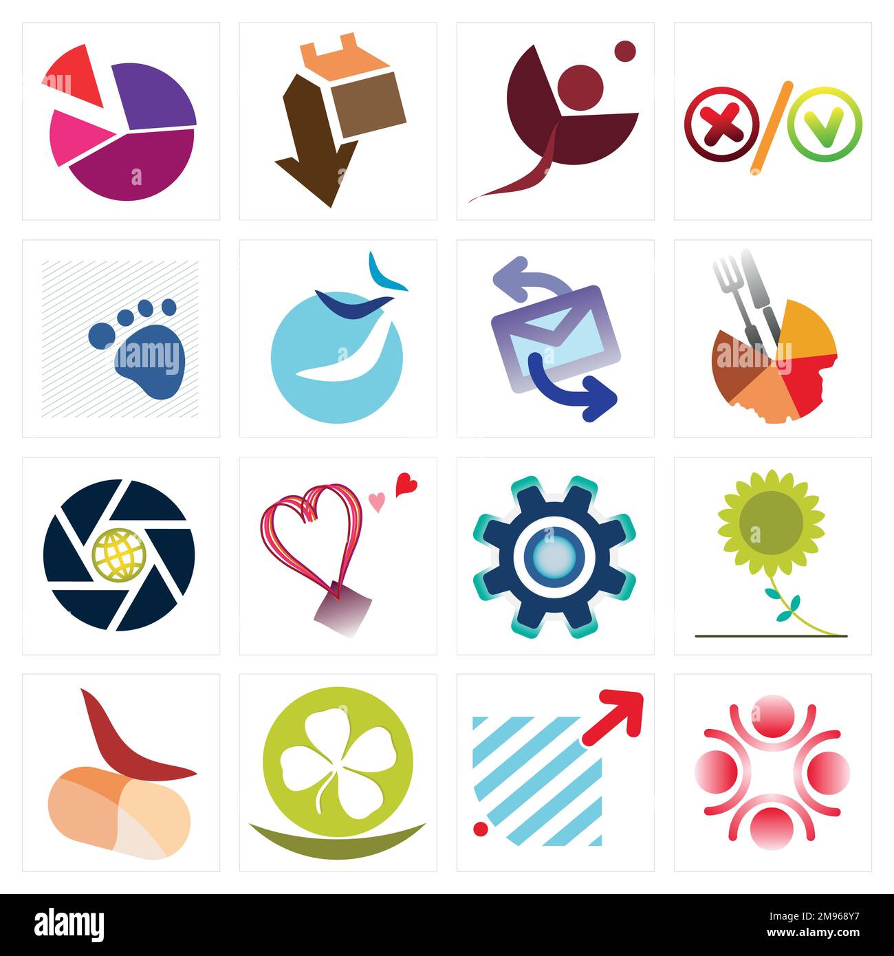 Sect of pictogram for activities or companies Stock Vector Image & Art ...