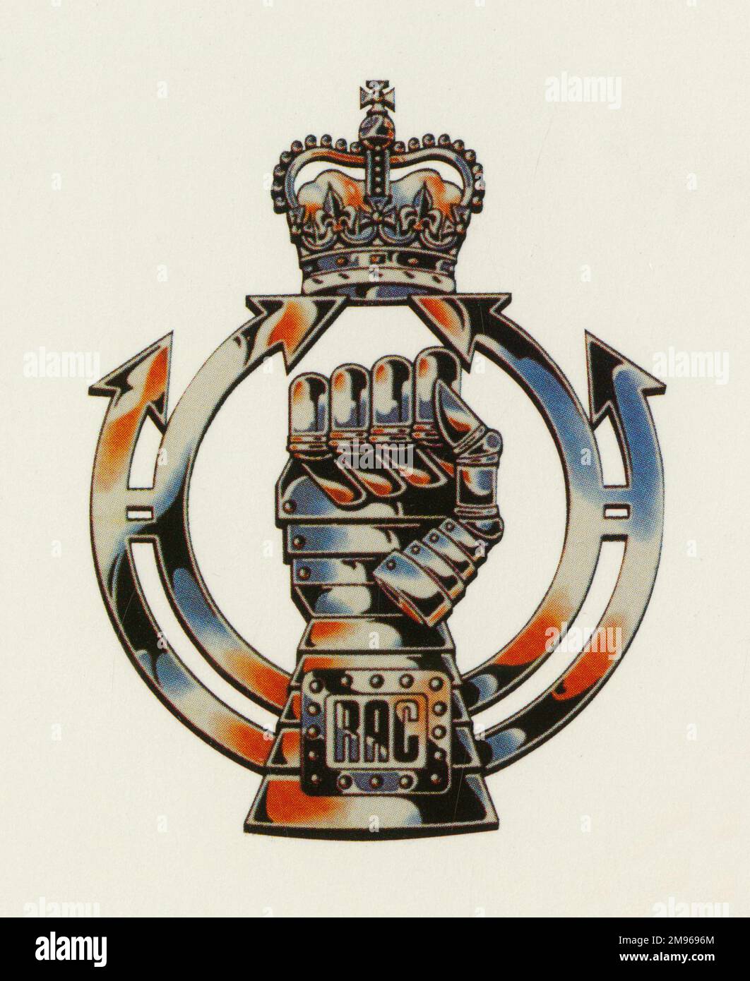 Badge of the Royal Armoured Corps. Painting by Malcolm Greensmith Stock ...