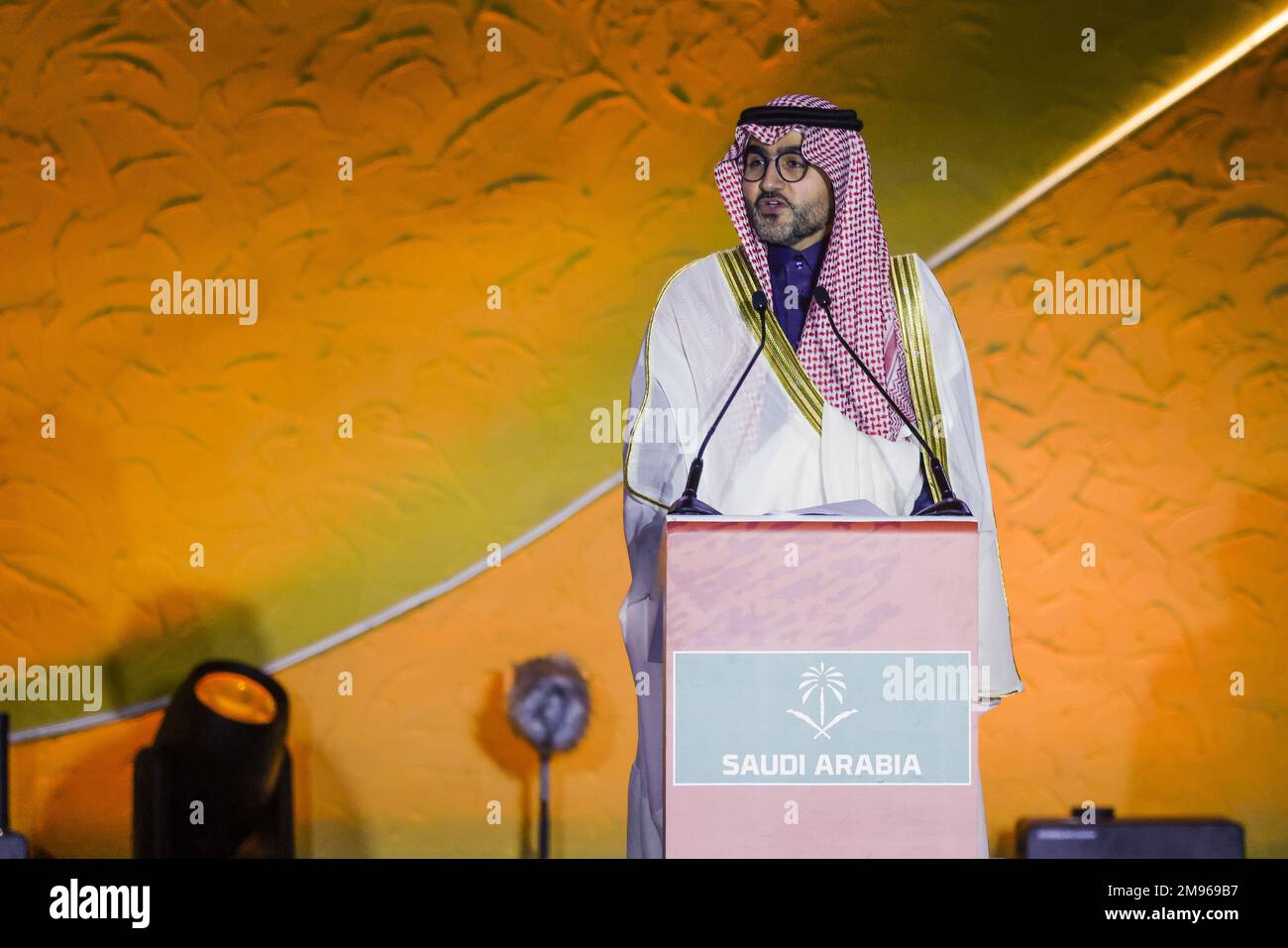 His Excellency Bader Al-Qadi, Deputy Minister of Sports, portrait ...