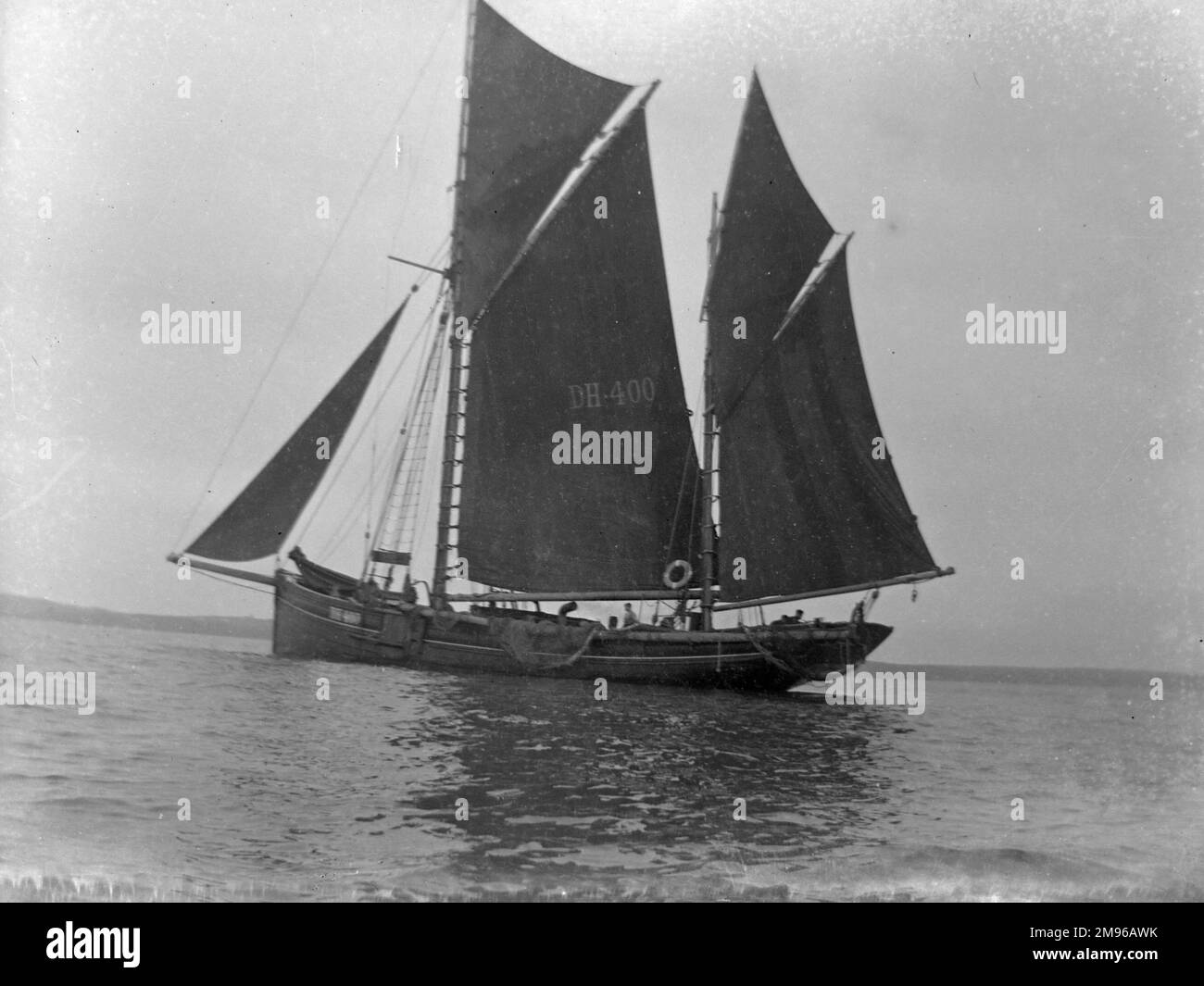 Coastal trader boat Black and White Stock Photos & Images - Alamy