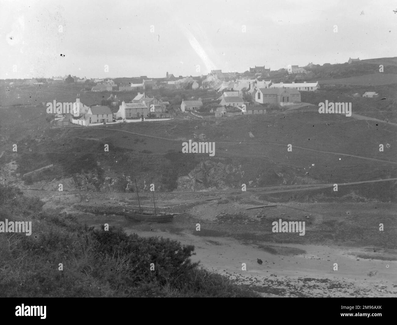 View of the upper part of the village of Solva, Pembrokeshire, Dyfed ...
