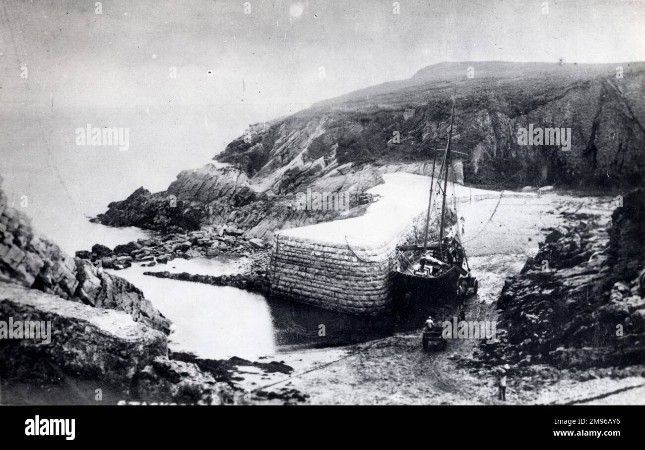 Scene at Stackpole Quay, near Pembroke, Pembrokeshire, Dyfed, South ...