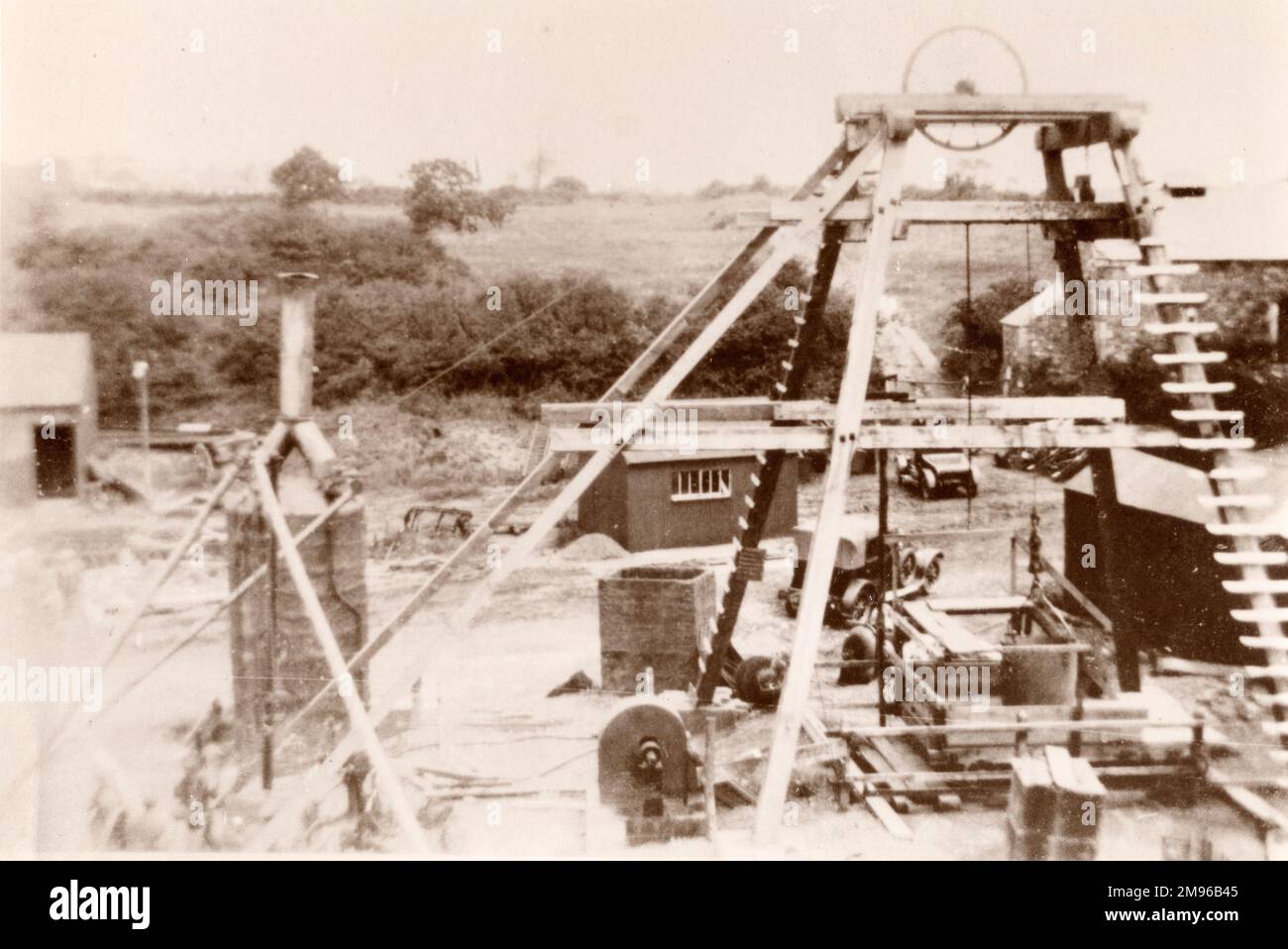 A view of Hook Colliery, near Haverfordwest, Pembrokeshire, South Wales ...