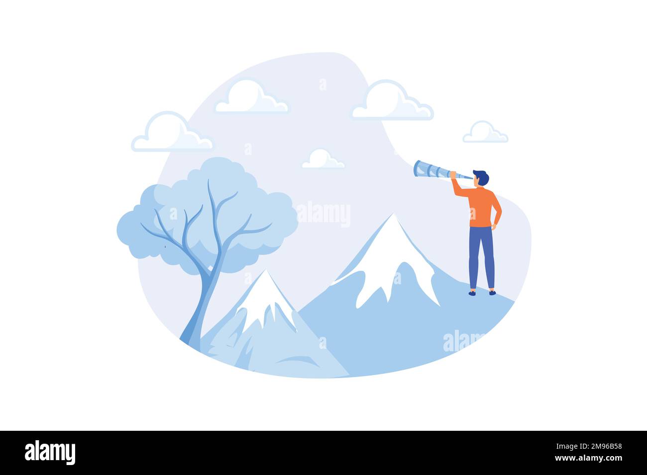 Climbing telescope peak Cut Out Stock Images & Pictures - Alamy