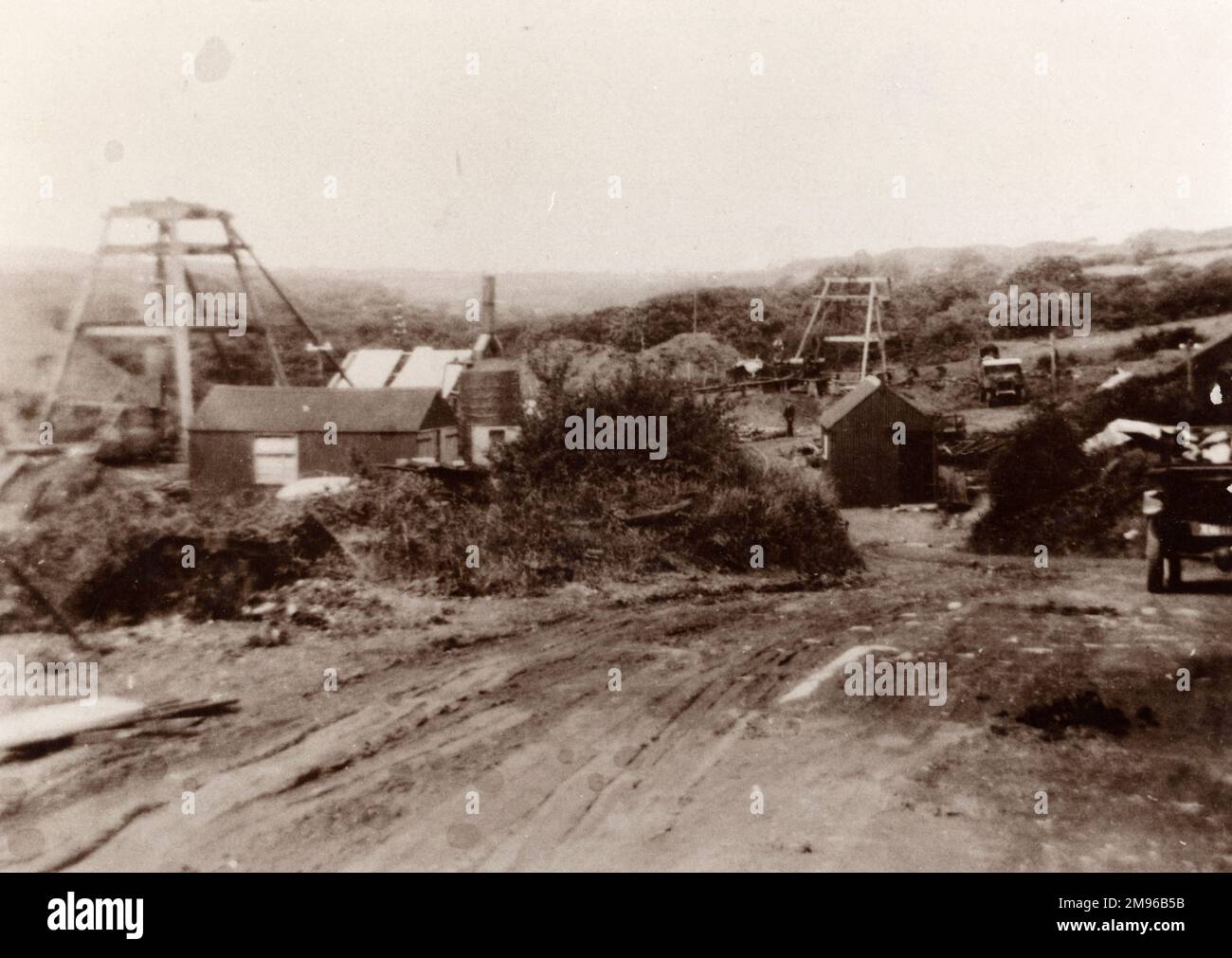 A view of Hook Colliery, near Haverfordwest, Pembrokeshire, South Wales ...