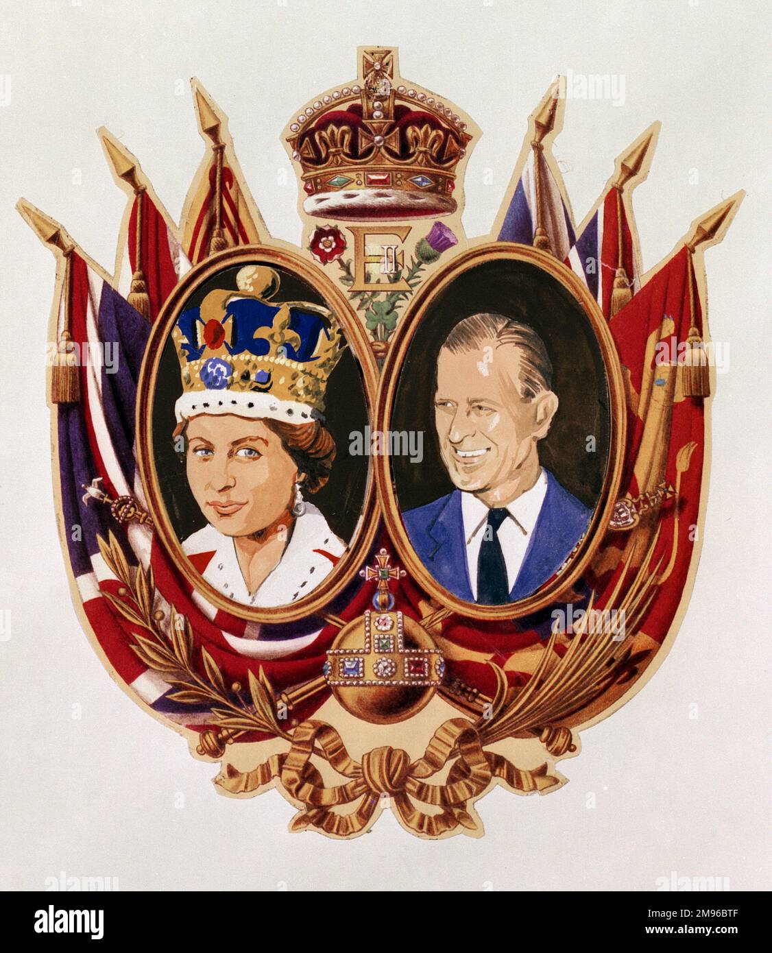 Queen Elizabeth II of Great Britain and Northern Ireland and Prince ...