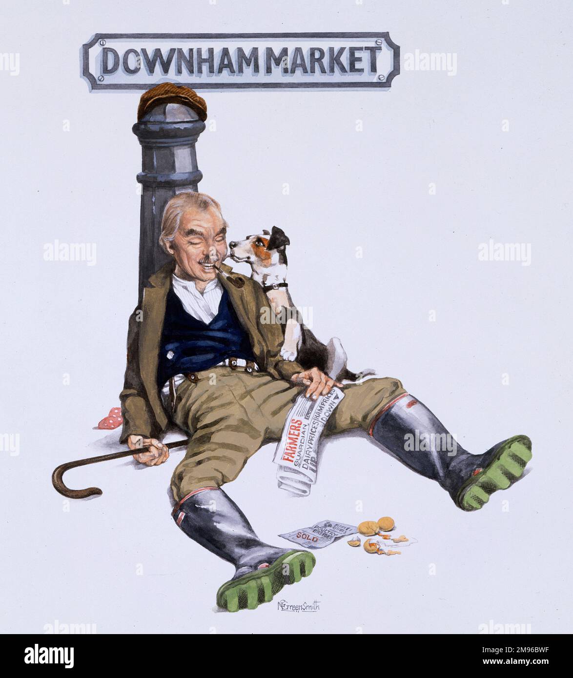 The Railway Sleeper series - A snoozing Farmer at Downham Market ...